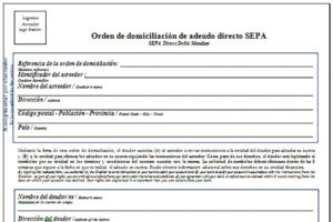 ⊛ Modelo Mandato SEPA CORE ⊛ Descarga Gratis WORD y PDF