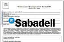 ⊛ Modelo Documento SEPA Sabadell ⊛ Descarga Gratis PDF y Word